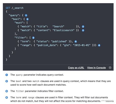 Elasticsearch 中 Must Filter Should Mustnot Constantscore 的区别 掘金