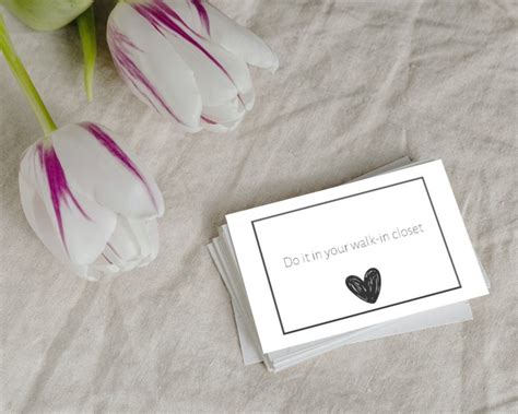 Jar Of Desire Sex Jar Cards For Couples Intimacy Game Printable Sex Jar Idea Cards To