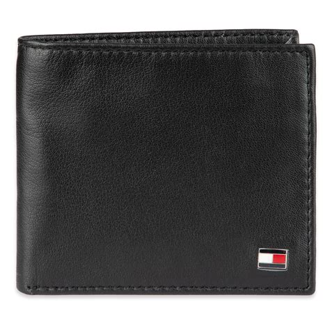 Buy Tommy Hilfiger Mens Leather Wallet Slim Bifold With 6 Credit