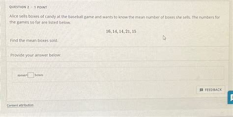 solved question 2 1 ﻿pointalice sells boxes of candy at