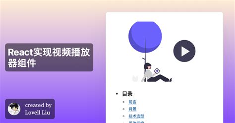 React实现视频播放器组件