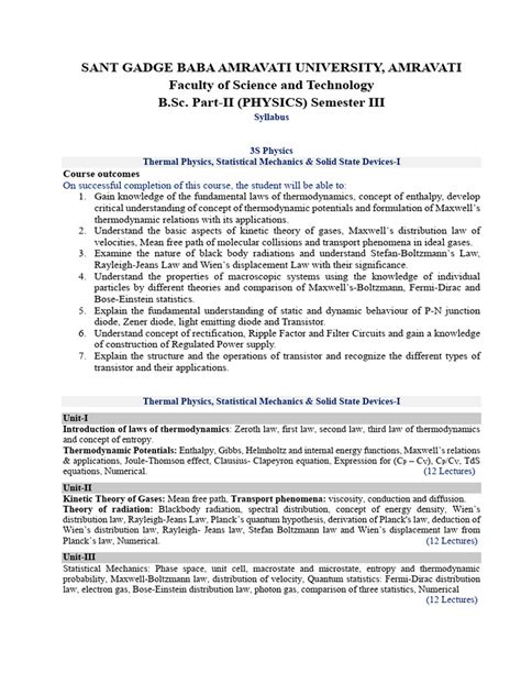 Cbcs Bsc Physics Sem Iii Sem Iv Pdf Diffraction Rectifier
