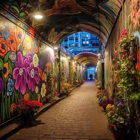 Premium Ai Image Secret Underground Passage In Oslo Leading To A