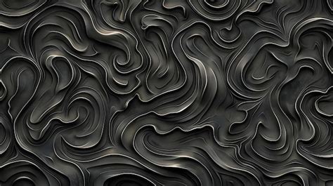 Abstract black and white swirling pattern | Premium AI-generated image
