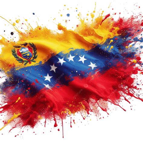 Bandera De Venezuela En Salpicaduras De Pintura Vectores De Dominio