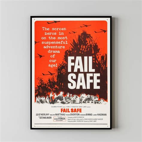Fail Safe Movie Poster Art Print Movie Posters T For Movie Lovers 1 Movie Poster Art