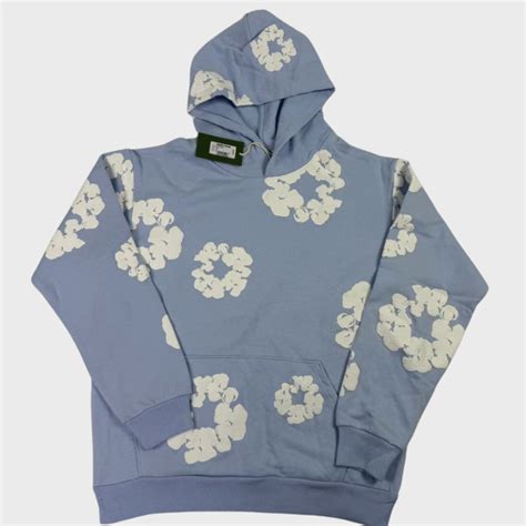 Denim Tears Hoodie Azul Claro