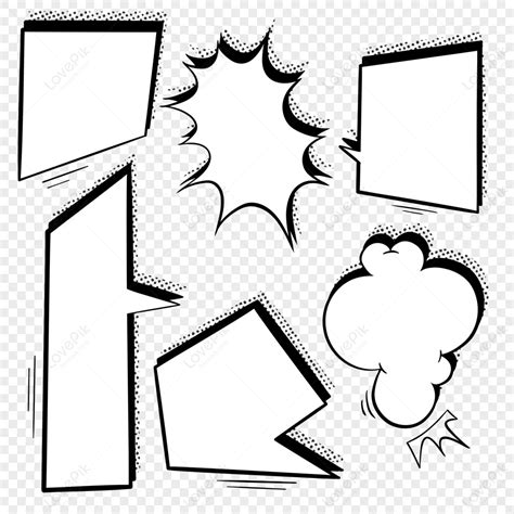 간단한 스타일 일러스트 채팅 대화 상자 만화 검은 Png 일러스트 무료 다운로드 Lovepik