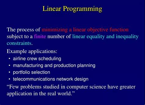 PPT Unlocking Efficiency With Linear Programming PowerPoint Presentation ID