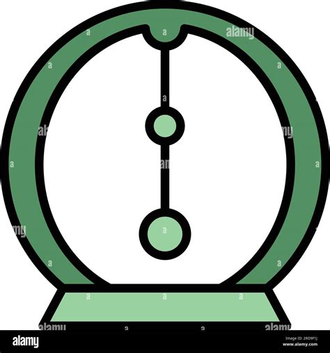 Energy Pendulum Icon Outline Vector Physics Impact Kinetic Swing