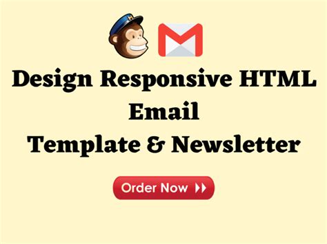 responsive html email template or newsletter upwork