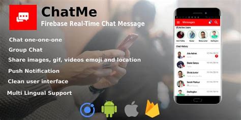 Chatme Ionic 4 Real Time Firebase Chat Messenger By Ashekboy Codester