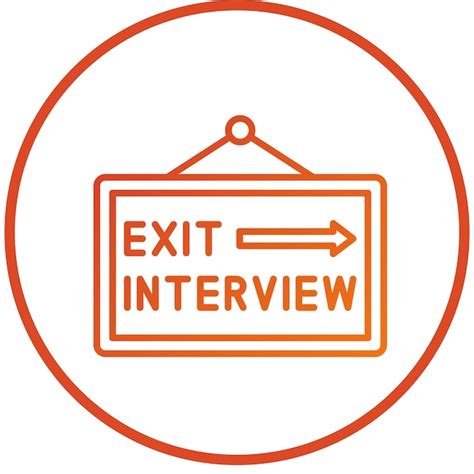 Premium Vector Exit Interview Icon Style