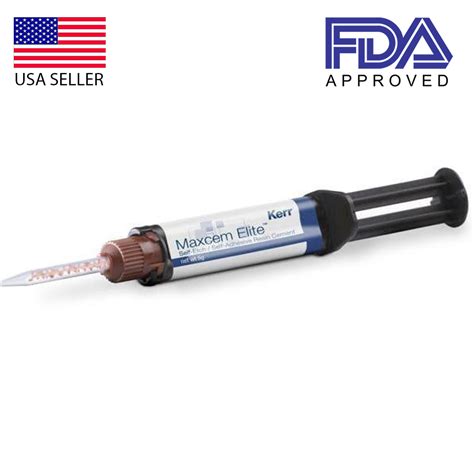 Kerr Maxcem Elite Self Etch Self Adhesive Resin Cement 5g Syringe T Tri County Dental Supply
