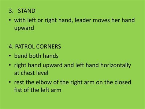 Hand And Whistle Signals Pptx