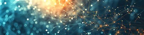 Premium Photo Abstract Technology Network Interconnected Lines And
