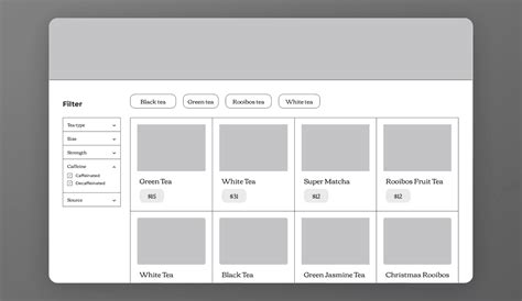 Wireframe E Commerce Web Site
