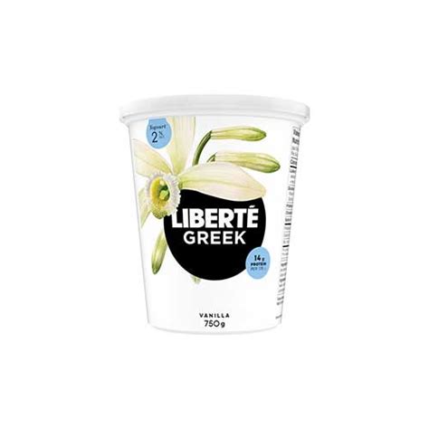 Liberté Greek Yogurt Vanilla 2 750g National Food Shop
