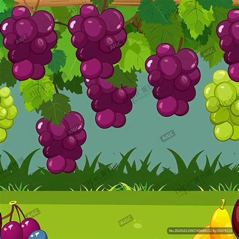 Ai创作图红提葡萄插画 葡萄景色插画 葡萄场景图 葡萄背景图 采摘葡萄插画 葡萄背景素材 手绘摘葡萄 葡萄水果植物叶子绿叶 葡萄插画设计 原创葡萄图片 葡萄边框素材 手绘采葡萄 水果种植葡萄