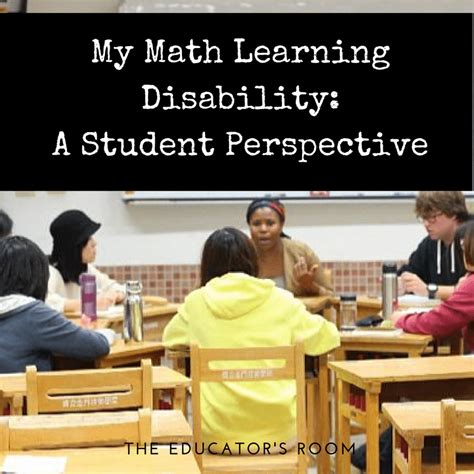 My Math Learning Disability A Student Perspective