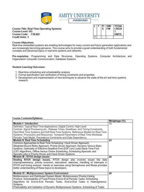 cse422 real time operating system download free pdf scheduling