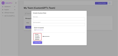 How To Create Custom Roles In Custom GPT Dashboard