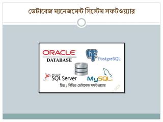 Database Overview In Bangla PPTX