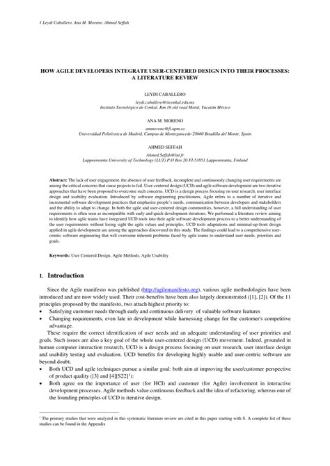 pdf how agile developers integrate user centered design into their