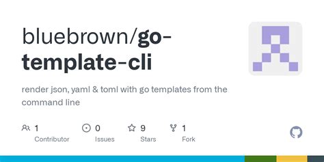 GitHub Bluebrown Go Template Cli Render Json Yaml Toml With Go Templates From The Command Line