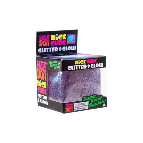 Needoh Glitter And Glow Nice Cube Toy 3