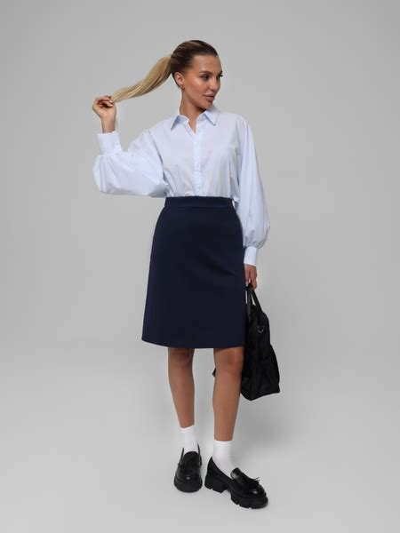 Юбка Женский Tatabel темно синий Эластан Вискоза размер 44 46 Резинка Эластичная Миди