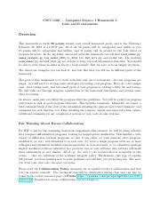 Hw Pdf CSCI Computer Science Homework Lists And If Statements Overview This Homework