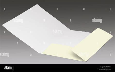 Open Presentation Folder Stock Photo Alamy