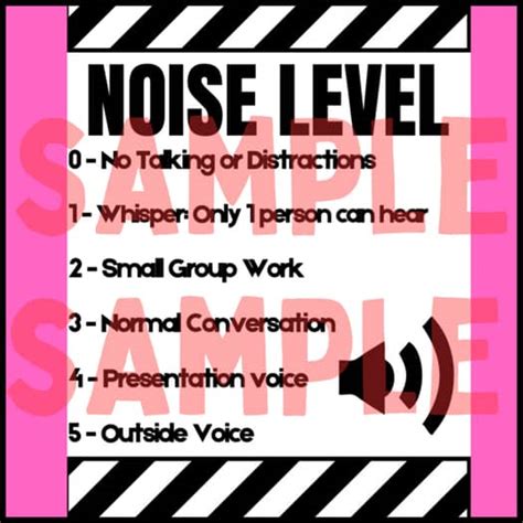 Classroom Noise Level Chart Manage Noise With Ease By Theteachertom