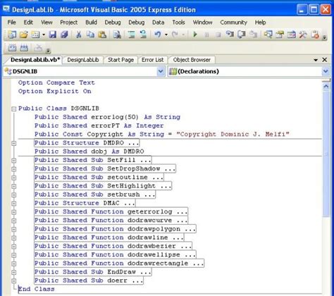 A Basic Review On Making A Vbnet Class Library Using Visual Studio