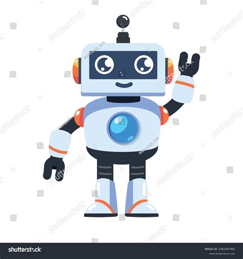 귀여운 기술 아이 로봇 플랫 스톡 벡터로열티 프리 2393397963 Shutterstock