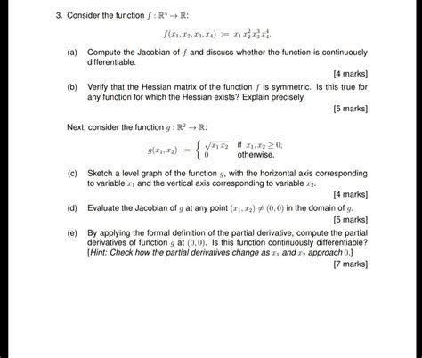 solved 3 consider the function f r4 → r a compute the