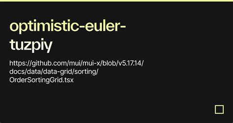 Optimistic Euler Tuzpiy Codesandbox