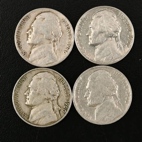 Collection Of Vintage Nickels Ebth
