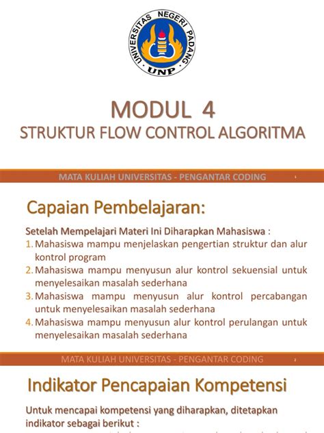 Struktur Flow Control Algoritma Pdf