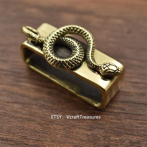 Brass Loop Belt Buckle For Bag Belt Loop Purse Making Mens T Snake