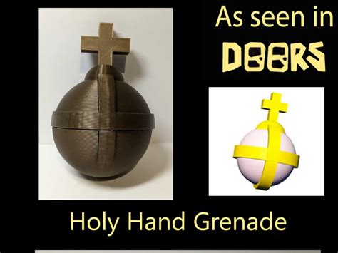 Holy Hand Grenade From Doors Roblox By Together 3d Makerworld