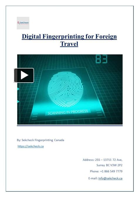 Ppt Digital Fingerprinting For Foreign Travel Powerpoint Presentation Free To Download Id