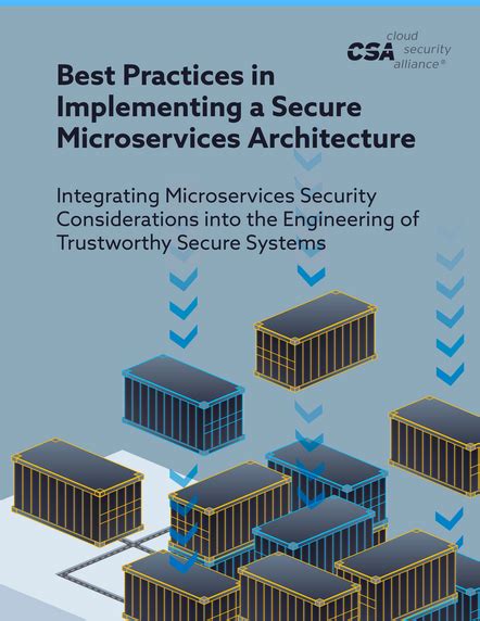 Best Practices In Implementing A Secure Microservices Csa