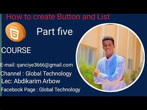 Html Course Buttons List Part YouTube