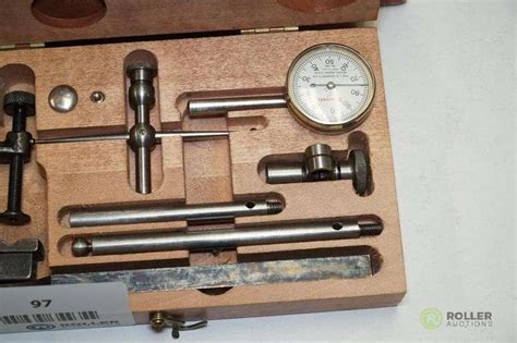 Starrett 196a Dial Indicator Set With Attachments Roller Auctions