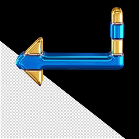 Premium Psd Fine Gold Arrow