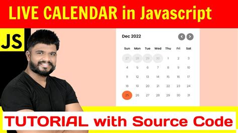 EP Javascript Live Calendar Tutorial With Source Code YouTube