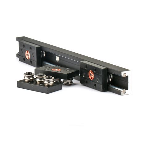 60mm Width Built In Double 8mm Axis Linear Guide Rail Locking 3 4 5 Wheels Tracker Roller Slide