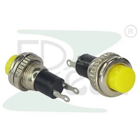 Push Button Switch DS 314 Yellow Metal Mid 11mm At Best Price In New Delhi ID 2854639809233